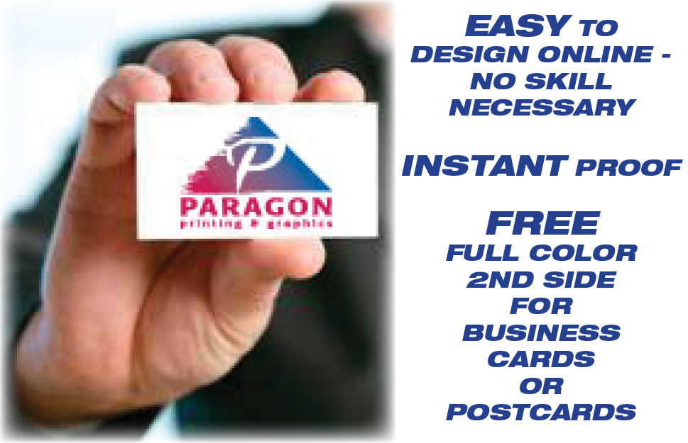 Design Business Cards ONLINE FREE with Templates – Paragon Printing ...
